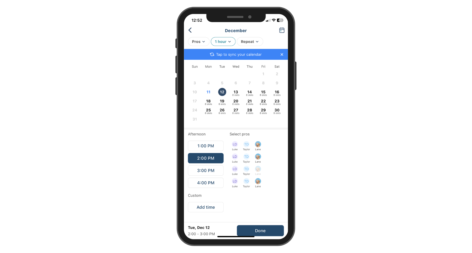 Simple Scheduling App